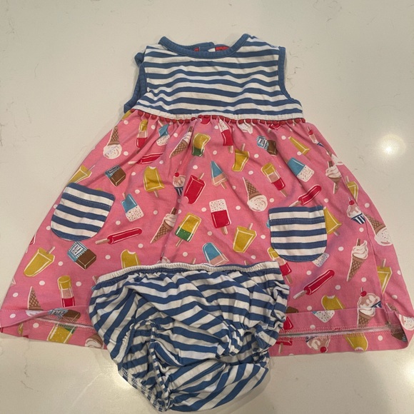 Baby Boden | Dresses | 218 Month Baby Boden Ice Cream Dress With Blue ...